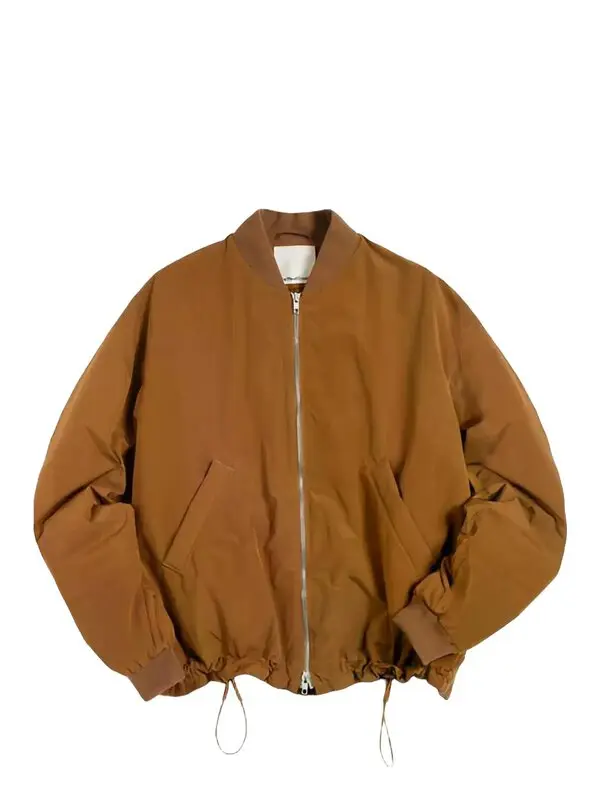 You Must Create Drawstring Zip-fastening Bomber Jacket - Brown