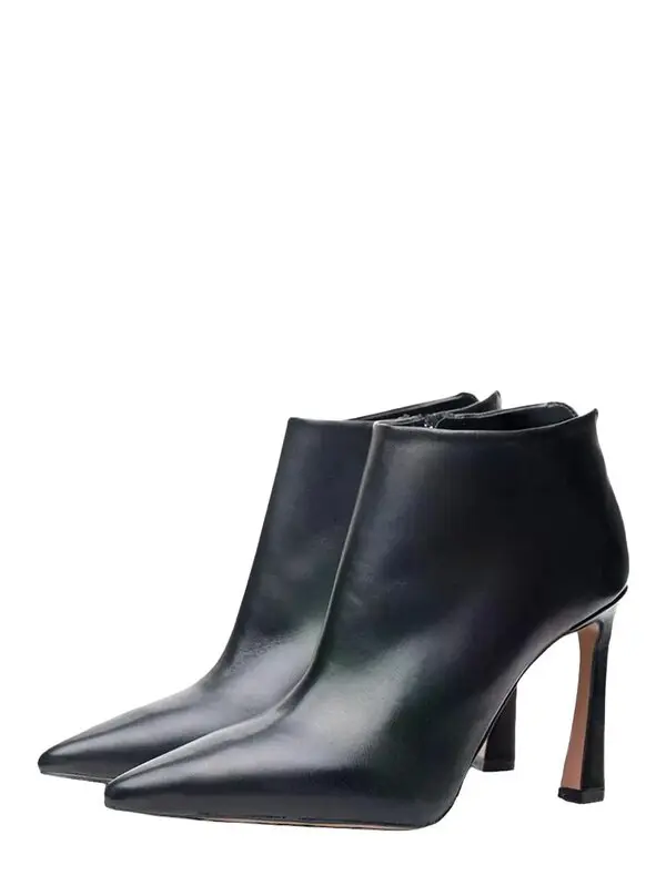 POCHE PARIS Pointed-toe Ankle Boots - Black