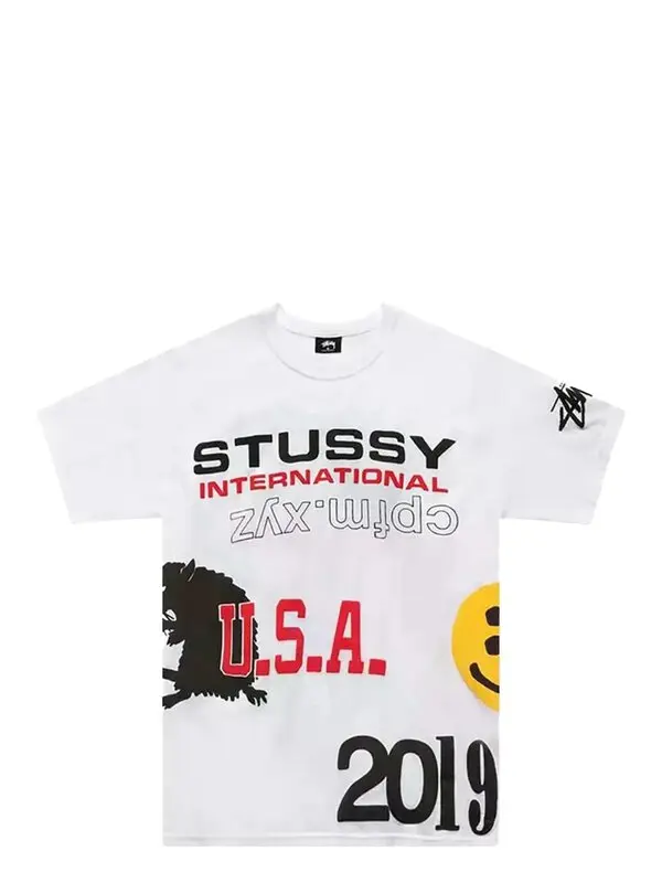 StÜssy Graphic-print T-shirt - White