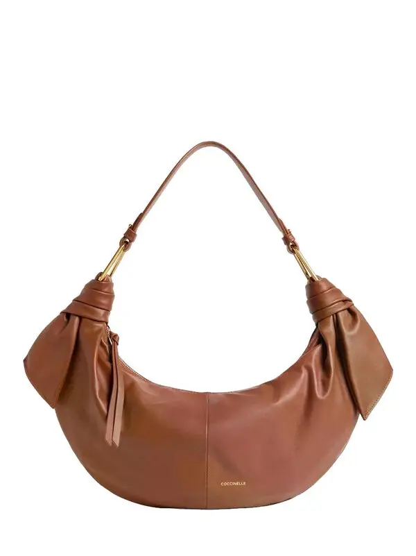 COCCINELLE Medium Furoshiki Shoulder Bag - Brown