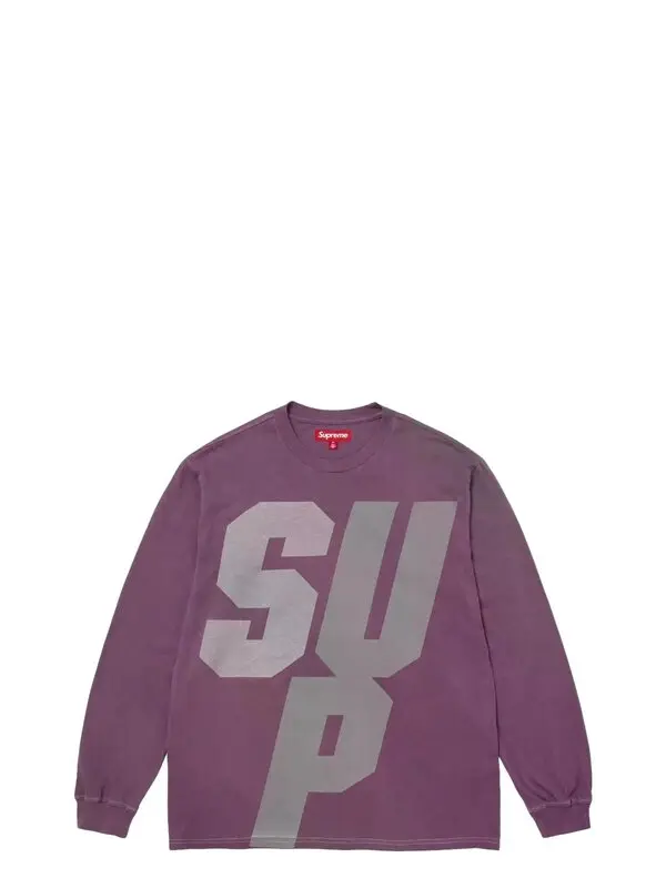 Supreme Reflective Long-sleeve T-shirt - Purple