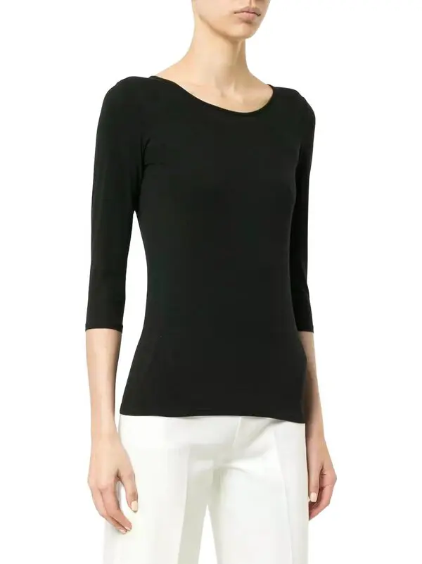 MARCCAIN Three-quarter Sleeve T-shirt - Black