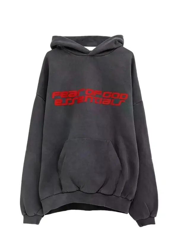 Fear Of God 90s Logo-print Hoodie - Grey