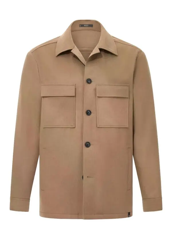 Boggi Milano Button-fastening Shirt Jacket - Brown