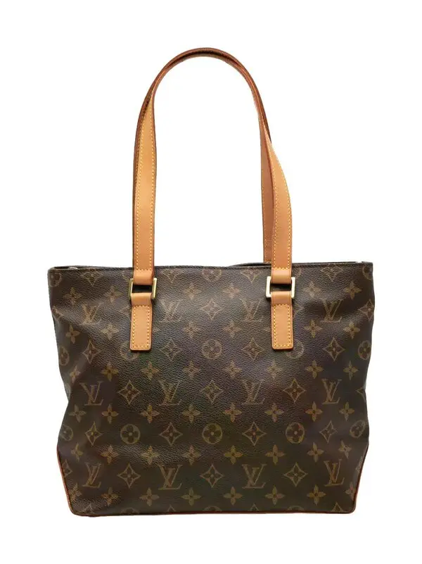 LOUIS VUITTON 2002 Monogram Cabas Piano Tote Bag - Brown