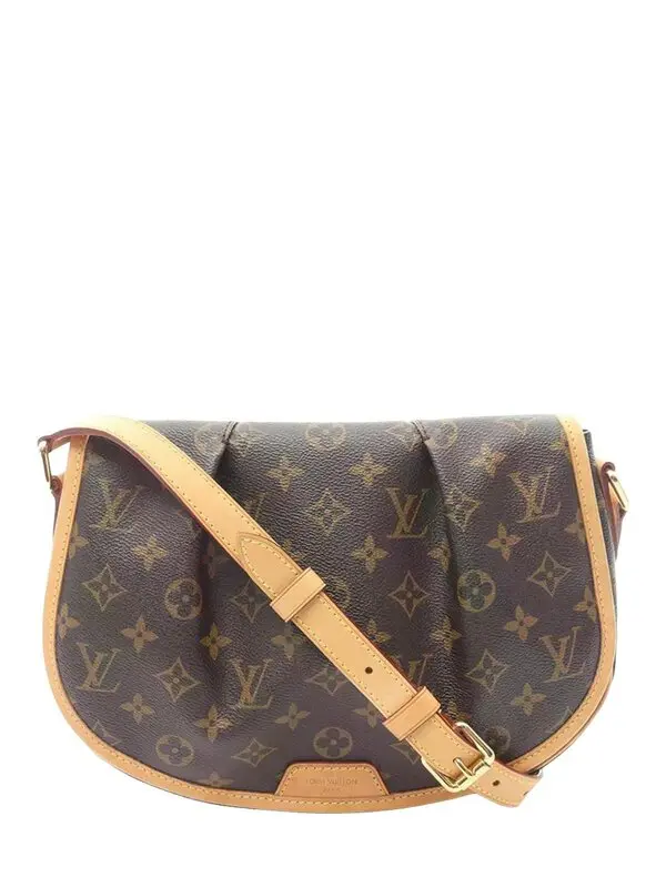 LOUIS VUITTON 2011 Monogram Menilmontant Pm Crossbody Bag - Brown
