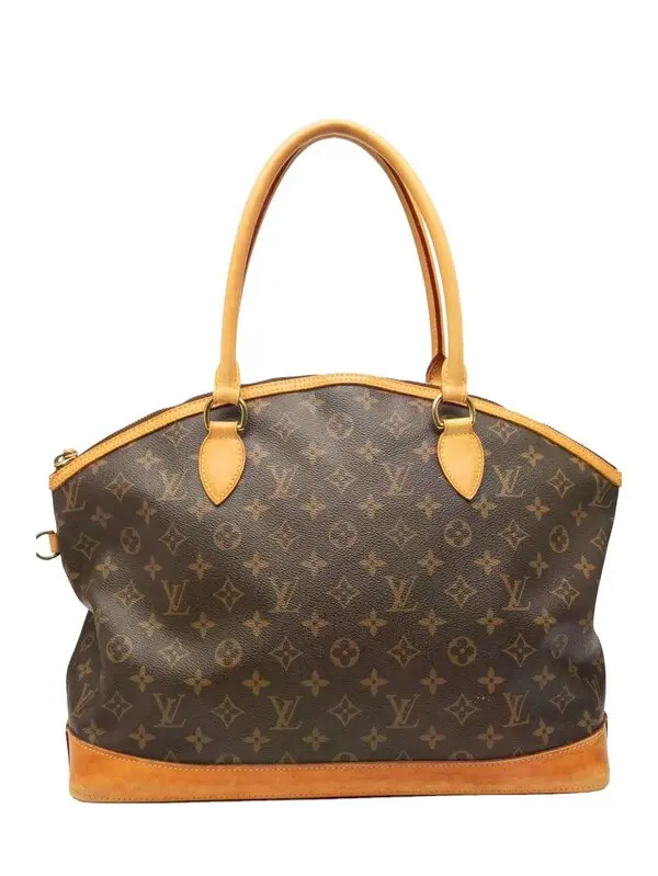 LOUIS VUITTON 2006 Monogram Lockit Horizontal Handbag - Brown