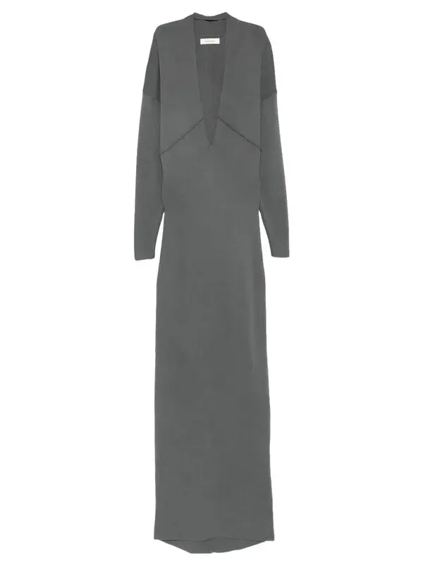 ENTIRE STUDIOS Rallel V-neck Maxi Dress - Grey