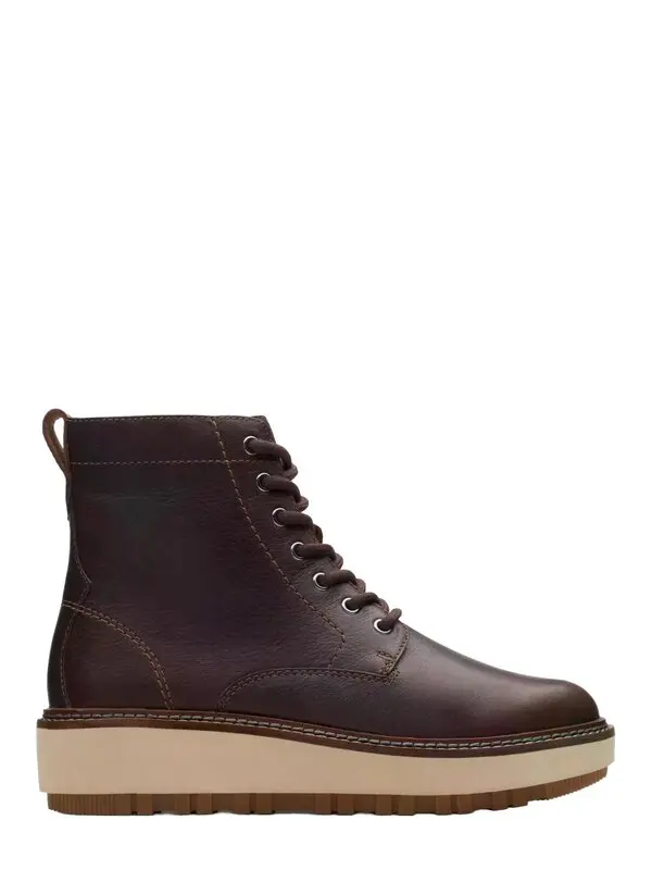 Clarks Orianna Lace-up Platform Boots - Brown