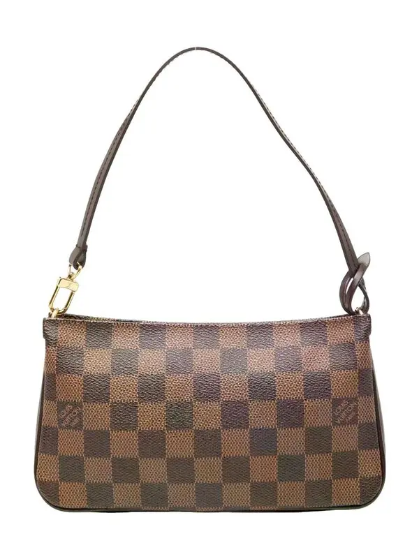LOUIS VUITTON 2004 Damier Ebene Navona Shoulder Bag - Brown