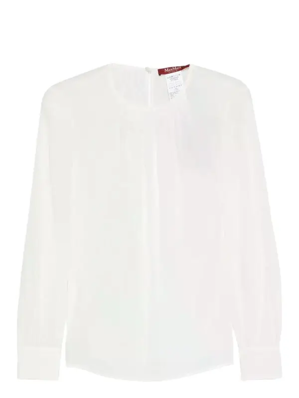 Max Mara Mstcolmo Long-sleeve Blouse - White