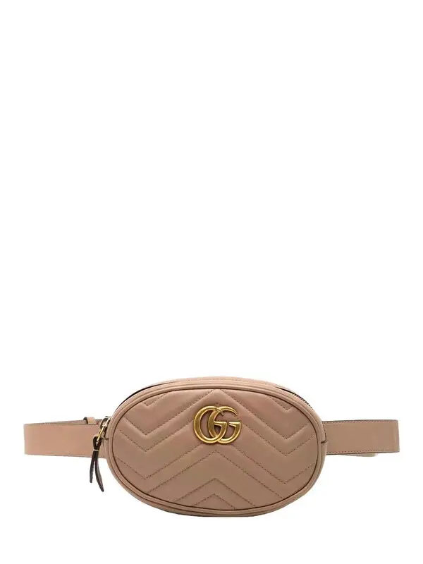 Gucci Gg Marmont Matelassé Leather Belt Bag - Brown