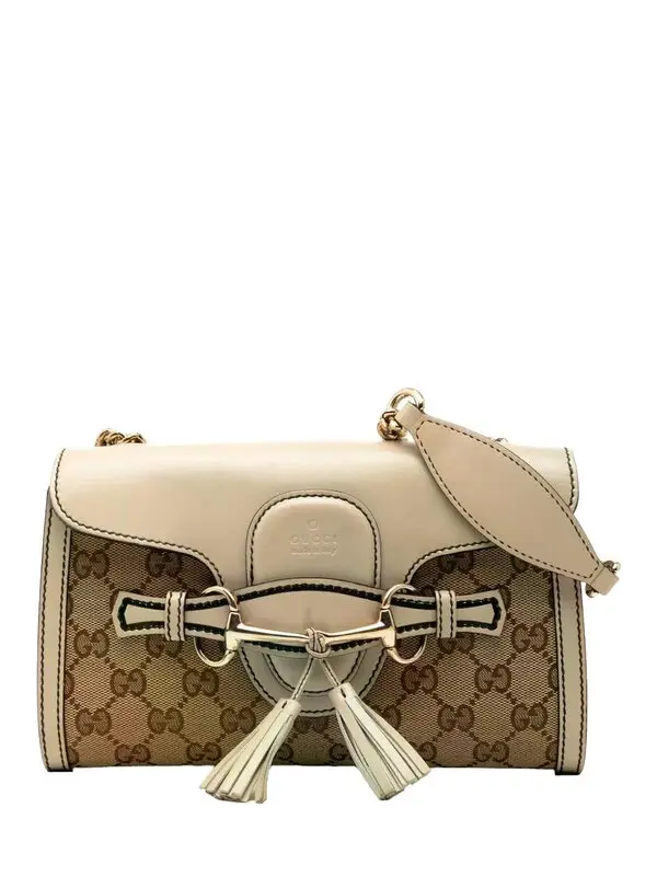 Gucci Gg Canvas Emily Crossbody Bag - Brown