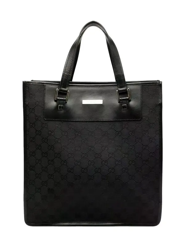 Gucci Gg Canvas Tote Bag - Black