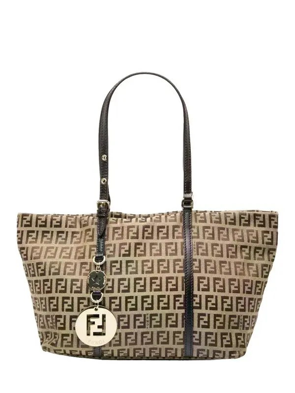 Fendi 2000-2010 Mini Zucchino Canvas Superstar Tote Bag - Brown