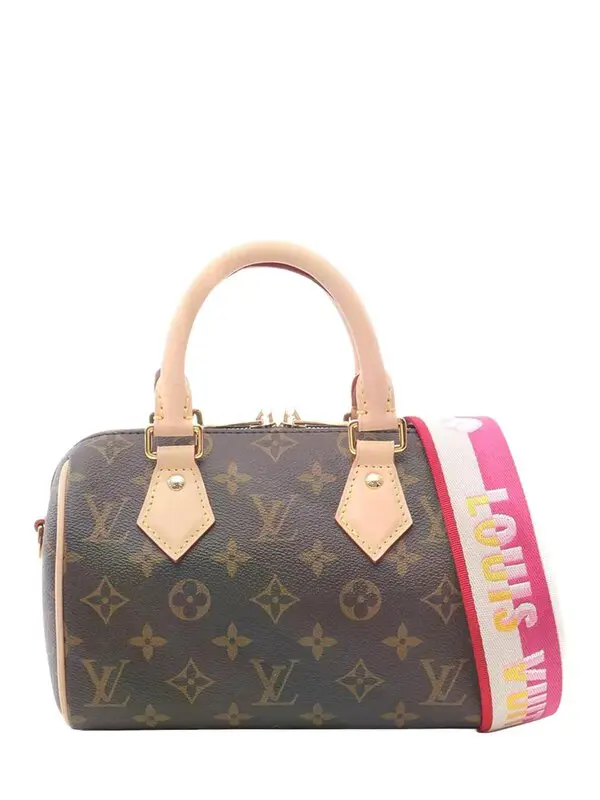 LOUIS VUITTON 2021-2025 Monogram Speedy Bandouliere 20 Satchel - Brown