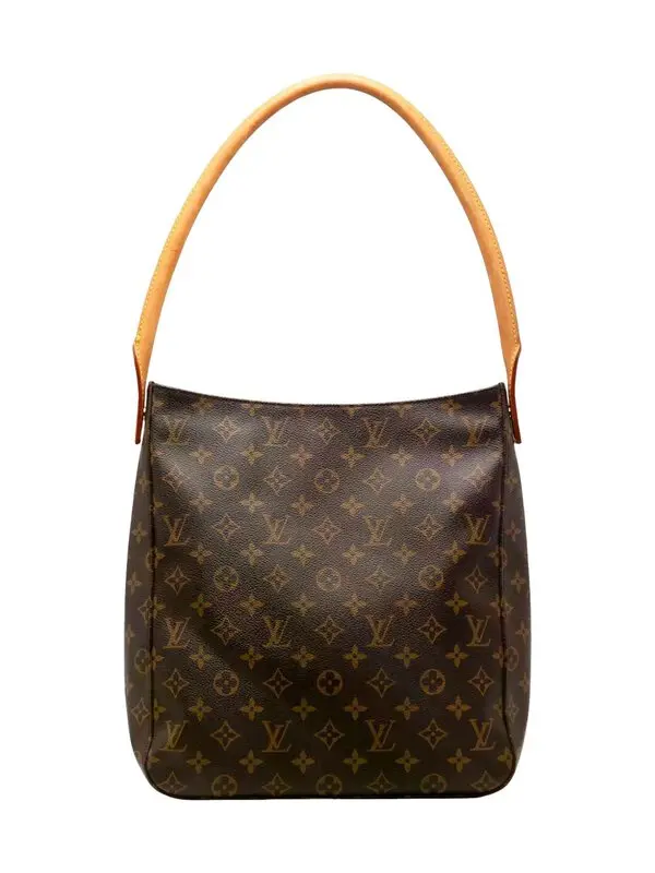 LOUIS VUITTON 2001 Monogram Looping Gm Shoulder Bag - Brown