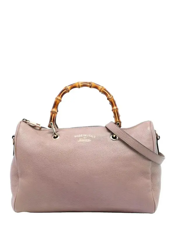 Gucci Bamboo Shopper Boston Satchel - Pink