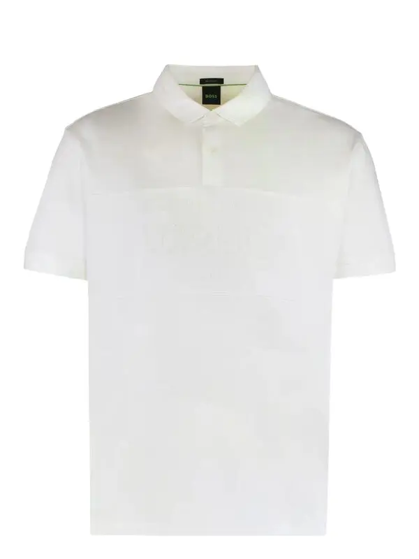 BOSS Cotton Polo Shirt - White