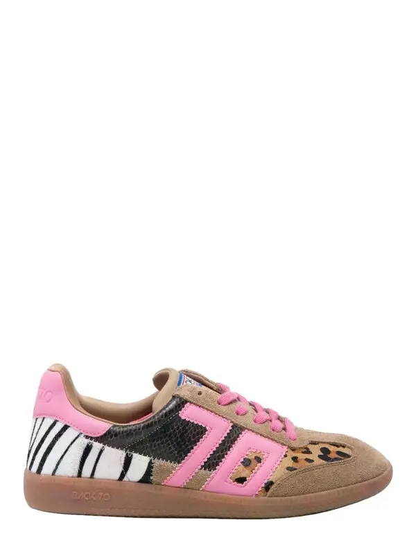 BACK 70 Leopard Zebra-print Sneakers - Brown
