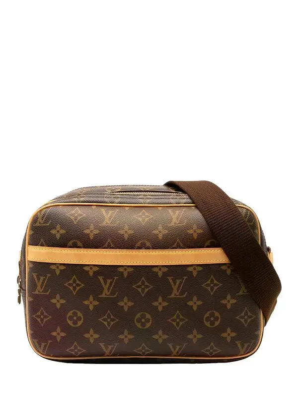 LOUIS VUITTON 2007 Monogram Reporter Pm Crossbody Bag - Brown
