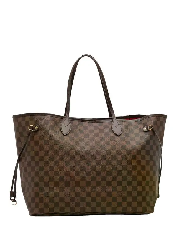 LOUIS VUITTON 2012 Damier Ebene Neverfull Gm Tote Bag - Brown