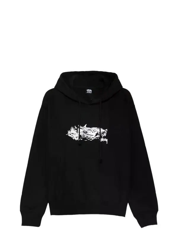 StÜssy Graphic-print Hoodie - Black