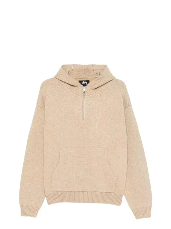 StÜssy Half-zip Hoodie - Neutrals