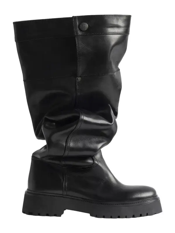 Zadig&Voltaire Leather Knee-high Boots - Black