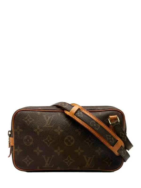LOUIS VUITTON 1992 Monogram Pochette Marly Bandouliere - Brown