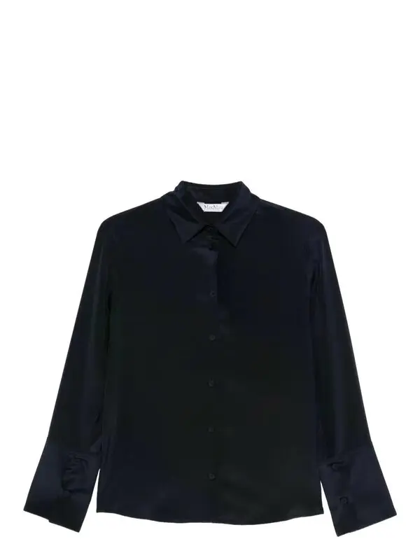Max Mara Mxpvoliera Long-sleeve Blouse - Blue