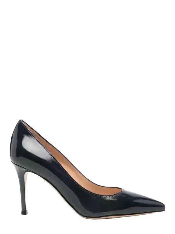 GIANVITO ROSSI Calf Leather Pumps 85mm - Blue