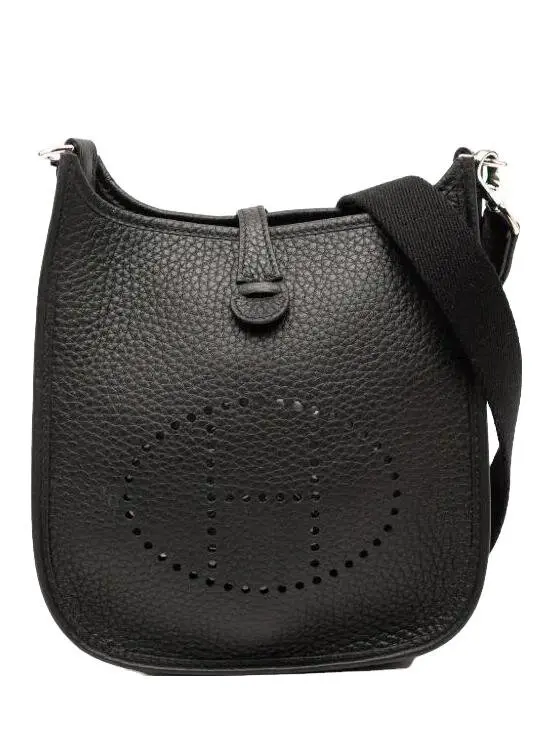 Hermès 2024 Clemence Evelyne Tpm Crossbody Bag - Black