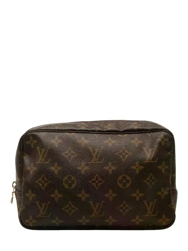 LOUIS VUITTON 1990 Monogram Trousse Toilette 23 - Brown