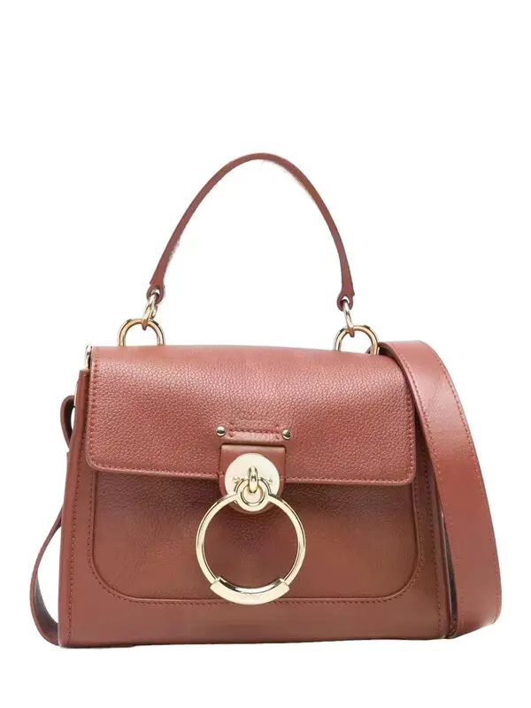 Chloé Mini Tess Logo-detail Tote Bag - Brown