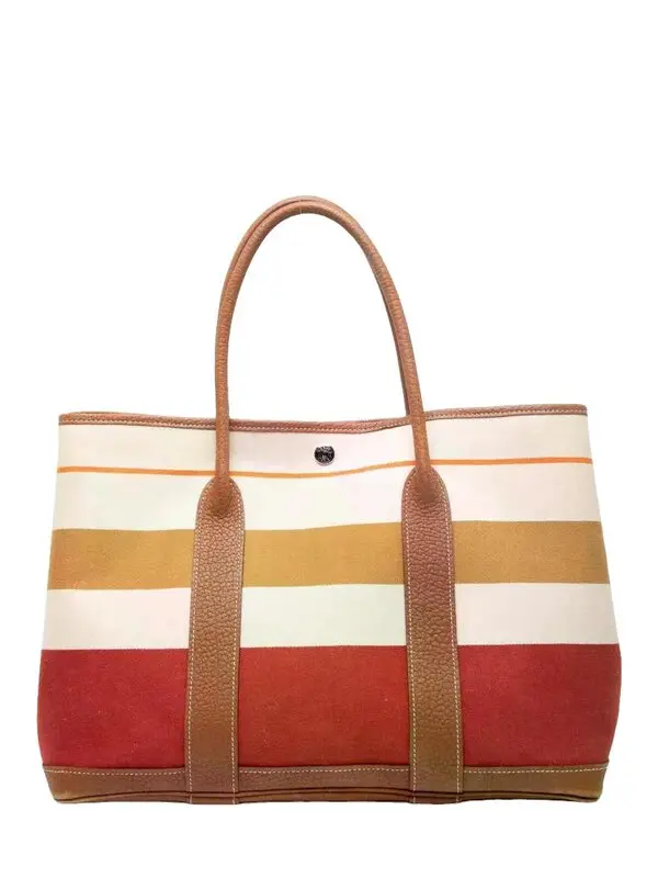 Hermès 2014 Toile And Negonda Striped Garden Party 36 Tote Bag - Multicolour
