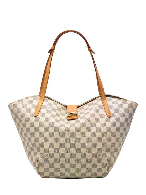 LOUIS VUITTON 2012 Damier Azur Salina Pm Tote Bag - White