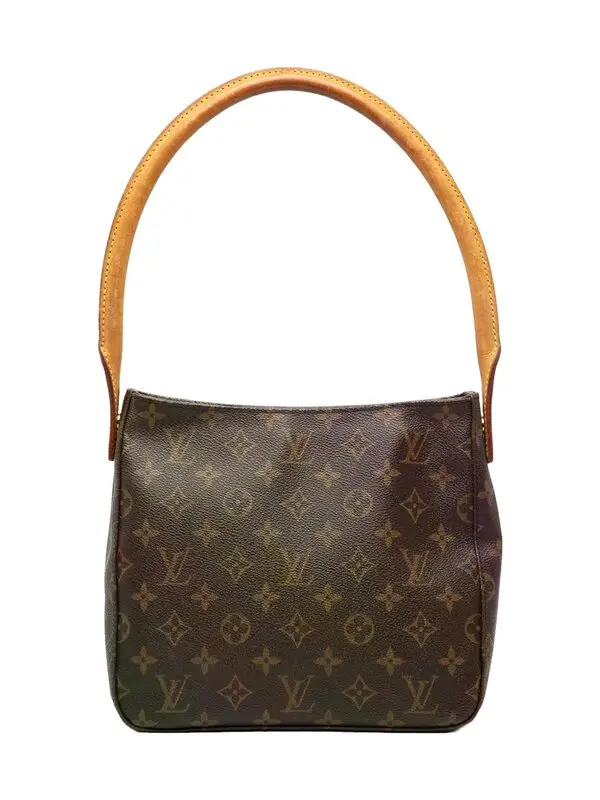 LOUIS VUITTON 2001 Monogram Looping Mm Shoulder Bag - Brown