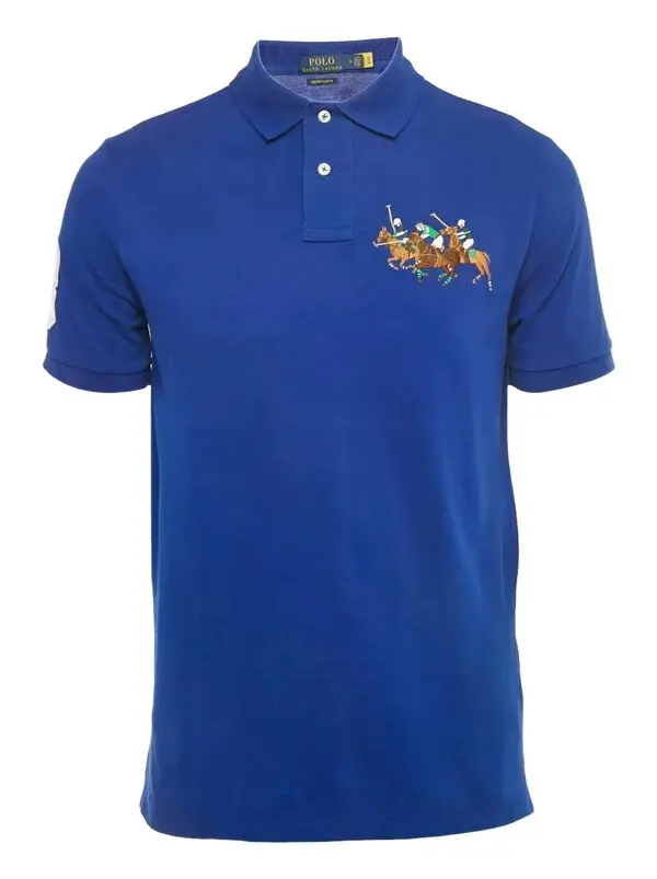 Polo Ralph Lauren Logo-motif Embroidered T-shirt - Blue