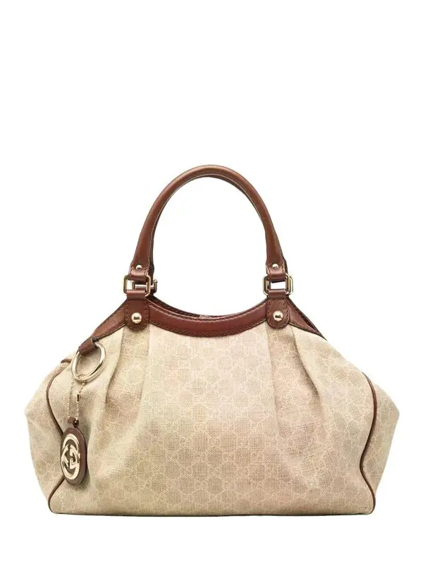 Gucci Gg Canvas Sukey Tote Bag - Brown