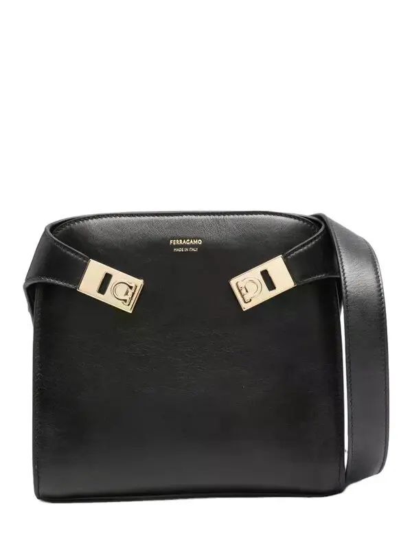 FERRAGAMO Small Hug Buckle Bag - Black