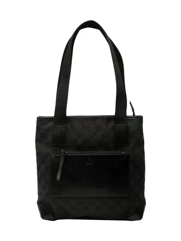 Gucci Gg Canvas Tote Bag - Black