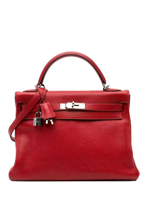 Hermès 2013 Clemence Kelly Ii Retourne 32 Satchel - Red