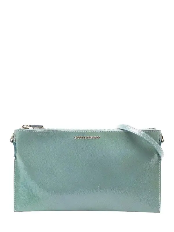 Burberry Grained Leather Peyton Crossbody Bag - Green