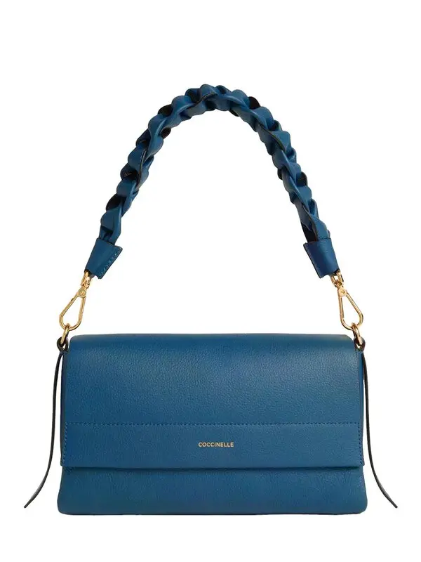 COCCINELLE Boheme Braided-handle Shoulder Bag - Blue