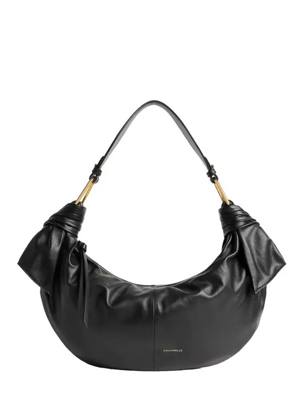 COCCINELLE Knot-detail Shoulder Bag - Black