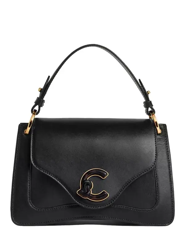 COCCINELLE C-me Logo-appliqué Crossbody Bag - Black