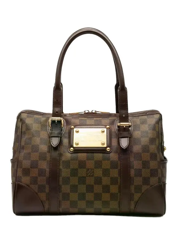 LOUIS VUITTON Damier Ebene Berkeley Handbag - Brown