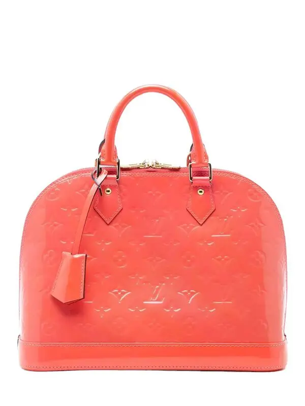 LOUIS VUITTON 2015 Monogram Vernis Alma Pm Handbag - Pink