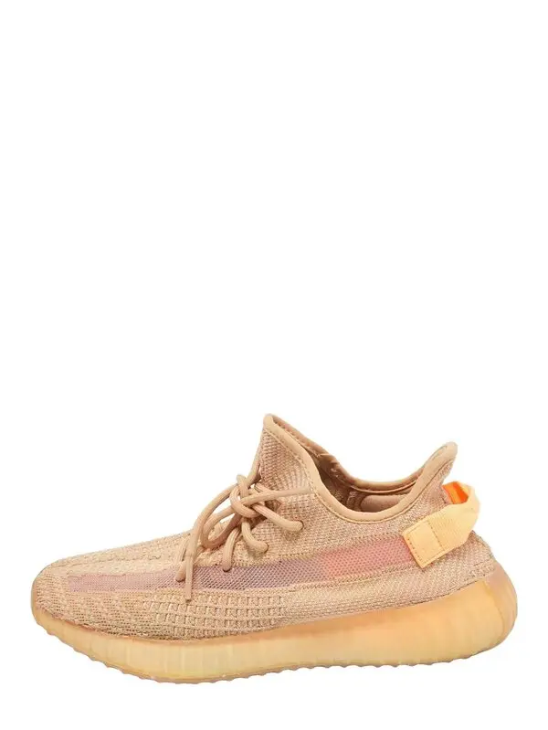 Yeezy Boost 350 V2 Knitted Lace-up Sneakers - Orange